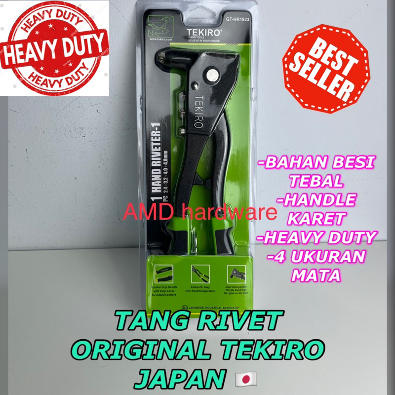 Jual TANG RIVET ORIGINAL TEKIRO JAPAN HAND RIVETER 10" inch PAKU 4 MATA ...