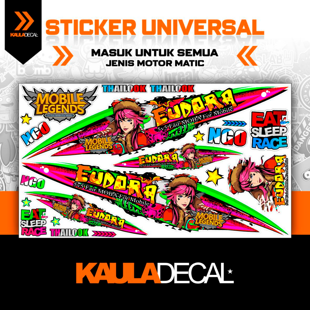 Jual STIKER STRIPING MOTOR ALL MATIC MOTIF 236 / UNIVERSAL MATIC ...