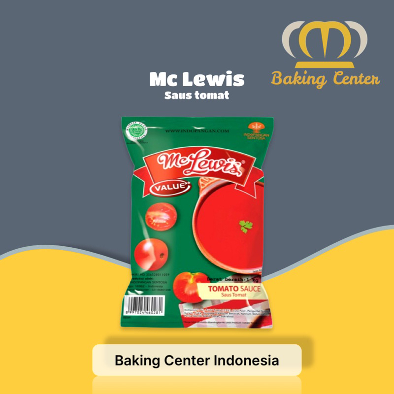 Jual Mc Lewis Tomato Sauce 500gr - Saus Tomat Mc Lewis 500gr | Shopee ...