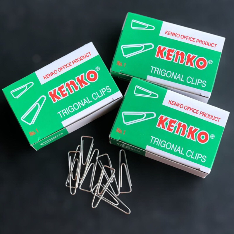 Jual Paper Clip / Paperclip / Trigonal Kertas No. 1 KENKO | Shopee ...