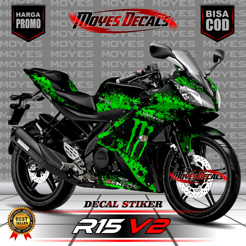 Jual Decal YAMAHA R15 V2 Full Body Stiker R15 V2 Full Body Striping R15 ...