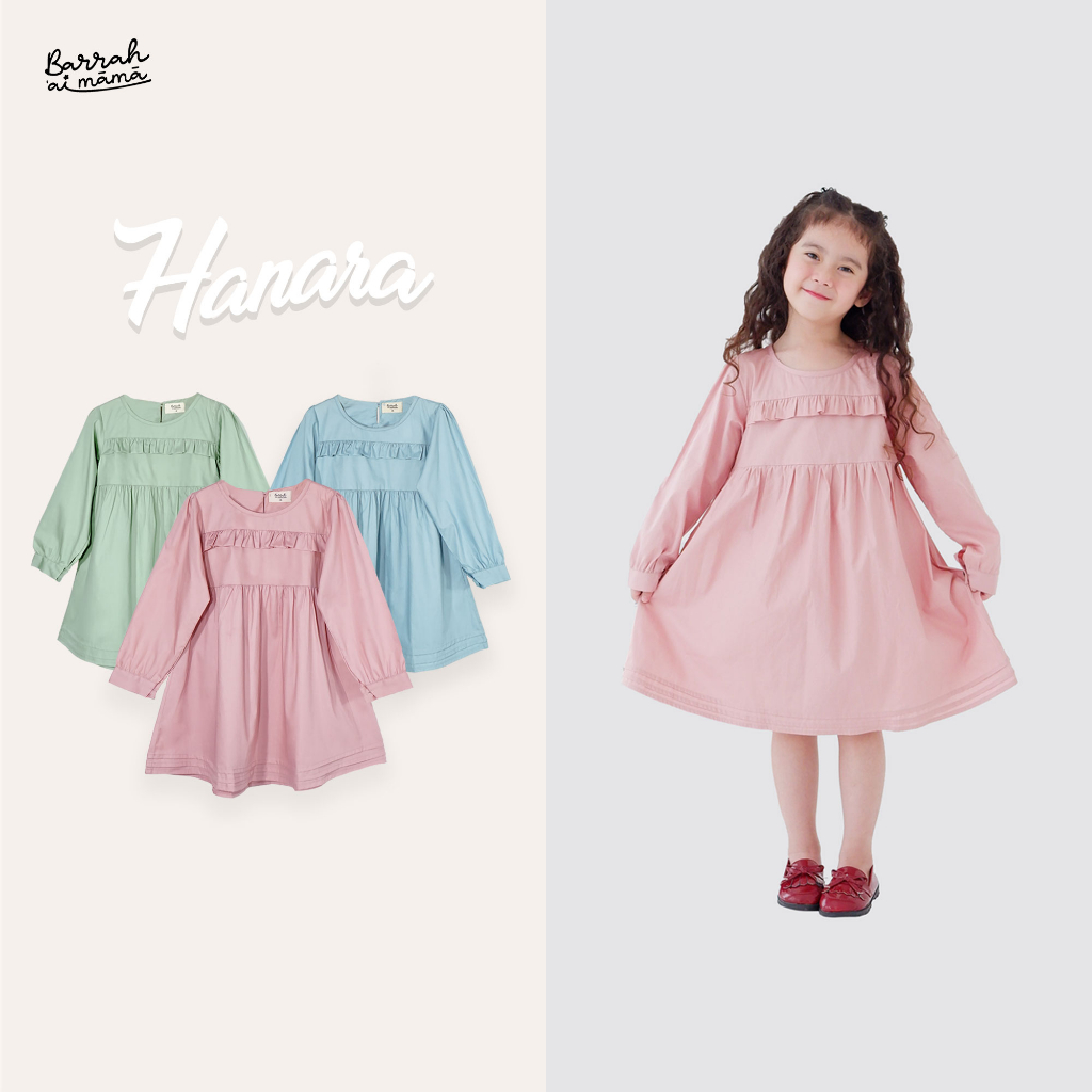 Jual Barrahaimama - Dress Anak Perempuan 1-8 Tahun Hanara Dress Poplin | Shopee Indonesia