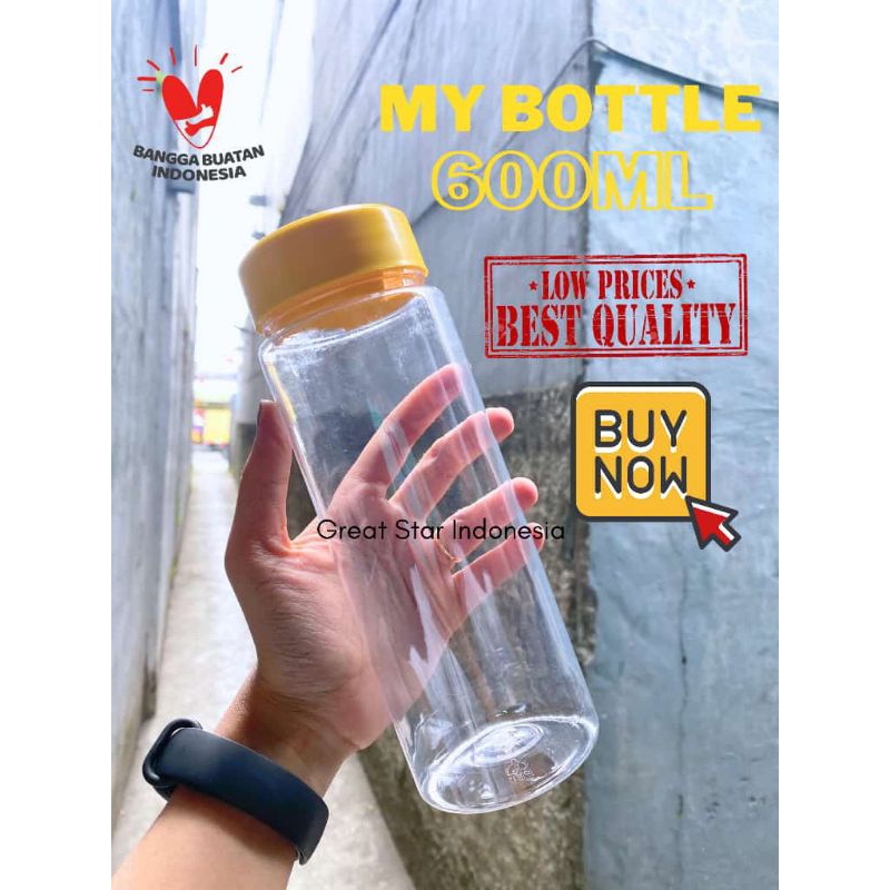 Jual MY BOTTLE/BOTOL POLOS GREAT STAR SIAP CETAK !!! no pouch 600 ML ...