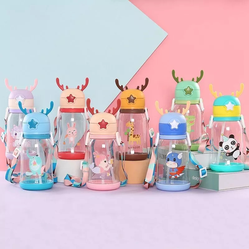 Jual [SMW] Botol Minum Anak Motif Tanduk Rusa BPA Free 600ml | Shopee Indonesia