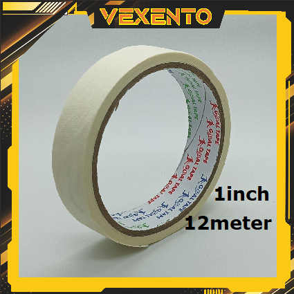 Jual Lakban Kertas 1inch 12meter Selotip Solasi Kertas Masking Tape by Vexento | Shopee Indonesia