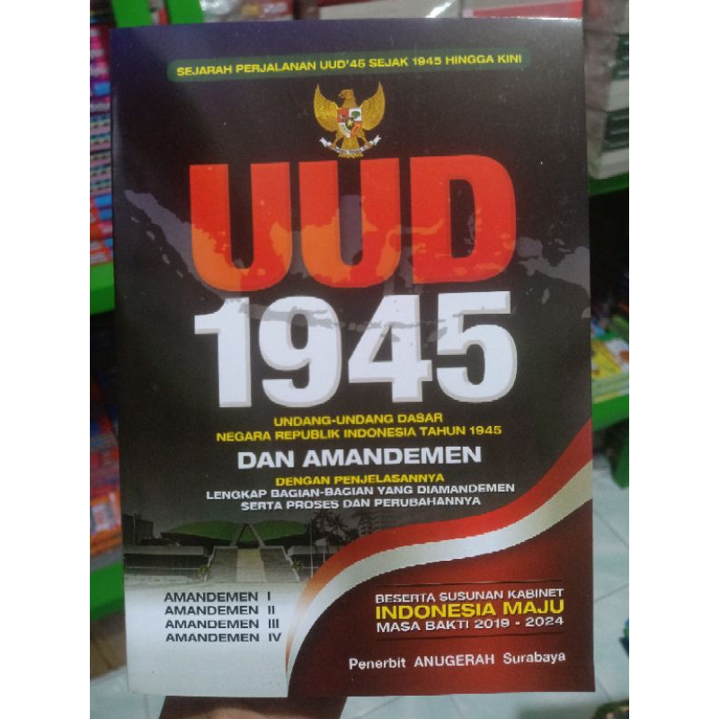 Jual BUKU UUD 1945 AMANDEMEN LENGKAP UKURAN BESAR A5 | Shopee Indonesia