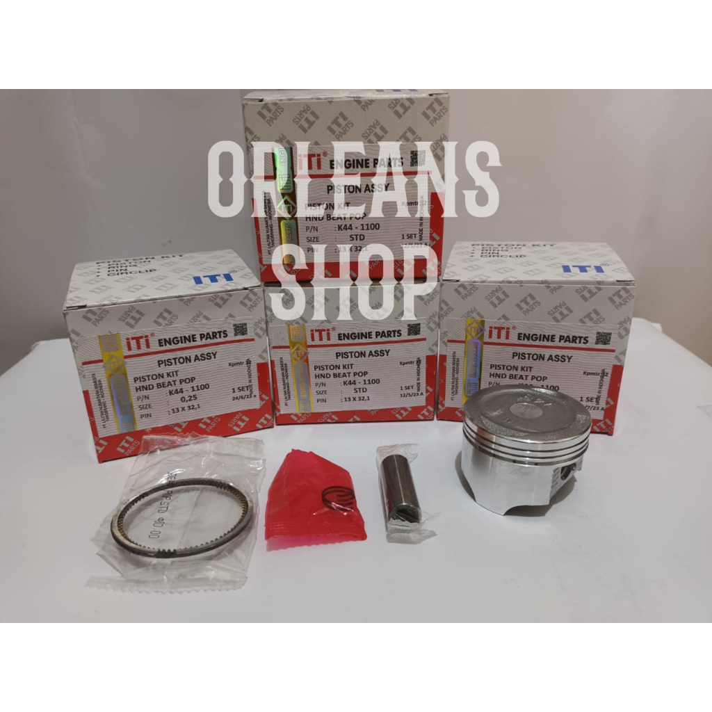 Jual PISTON KIT K44 BEAT POP NEW BEAT 110 ESP VARIO 110 ESP SCOOPY 110 ESP ITI SEHER KIT ...
