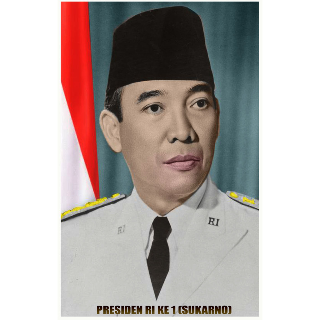 Jual Poster tokoh President RI uk 32 x 48 sudah di laminasi | Shopee ...