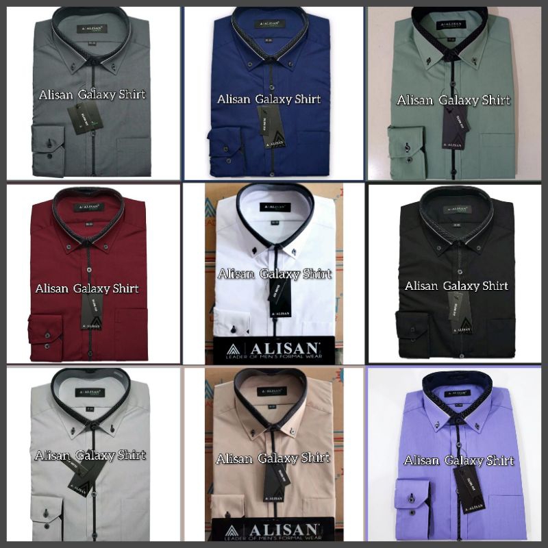 Jual Kemeja ALISAN Slim Fit Lengan Panjang Kombinasi List (100% ORI ...