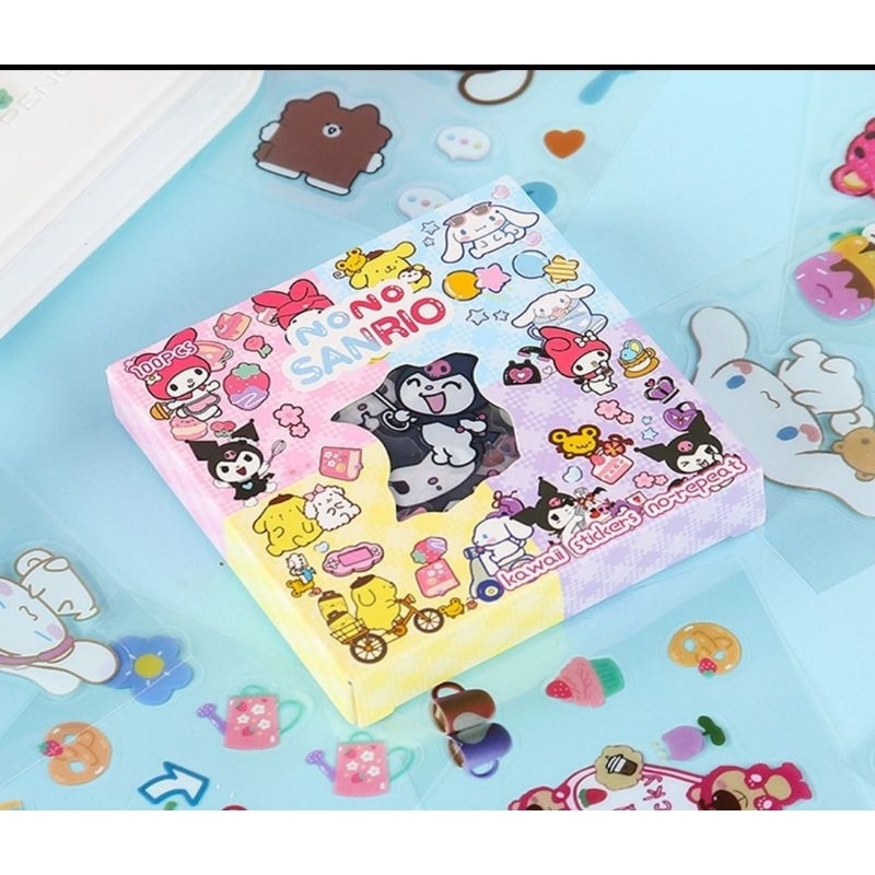 Jual STICKER MOMO KARTUN AESTHETIC WATERPROOF 1 BOX | Shopee Indonesia