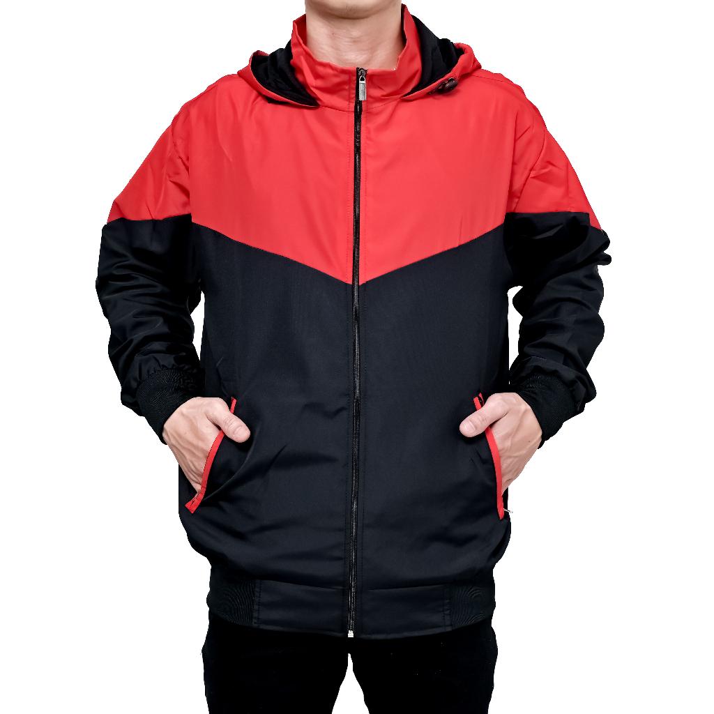 Jual INDO - Jaket Parasut Olahraga Kombinasi | Jacket Lari Jogging Pria ...