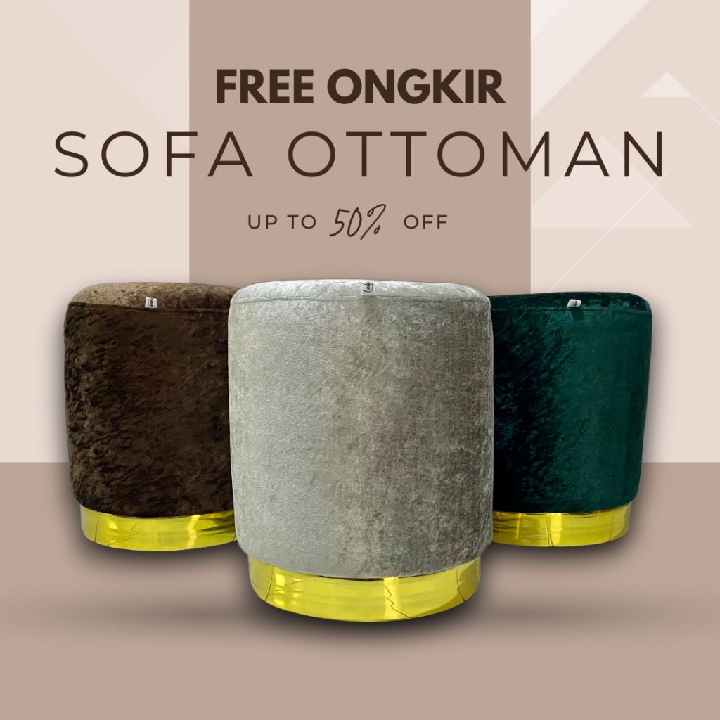 Jual SOFA STOOL OTTOMAN/ SOFA BULAT/ FURNITURE DEKORASI RUMAH TERLARIS ...