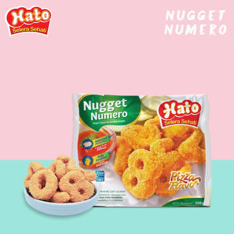 Jual HATO Numero (Nuget Bentuk Angka) 500 Gram | Shopee Indonesia