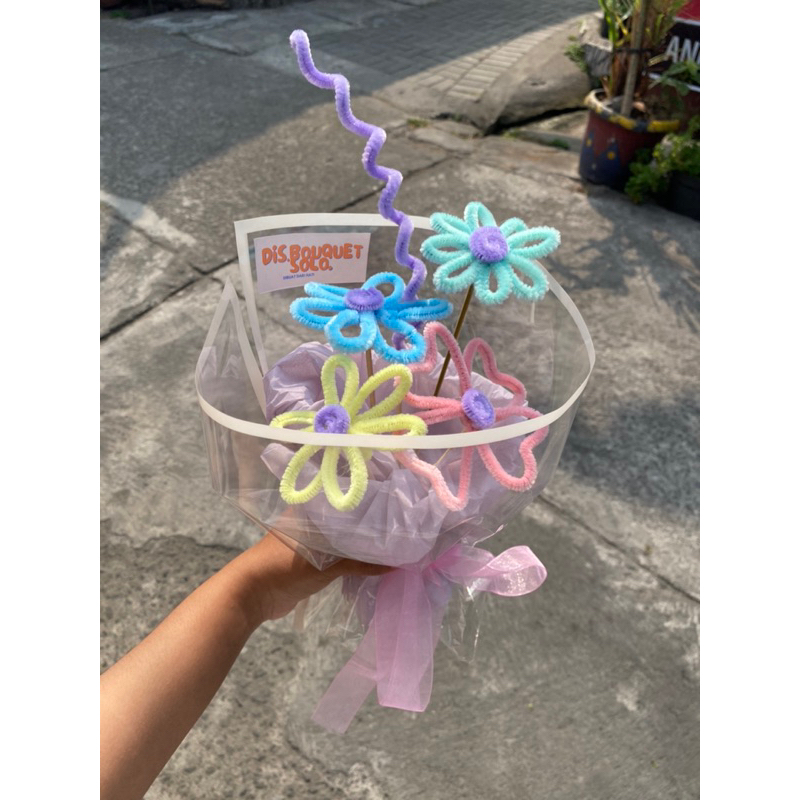 Jual BUKET KAWAT BULU / BUKET PIPE CLEANER / BUKET MERCY MINI | Shopee ...