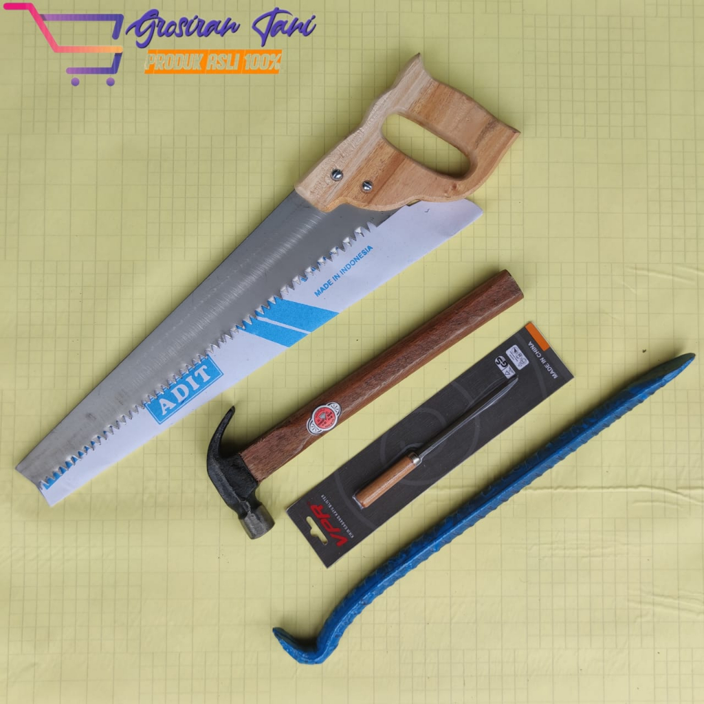 Jual Alat Bertukang Paling Lengkap Gergaji , Palu , Kikir , Meteran ...
