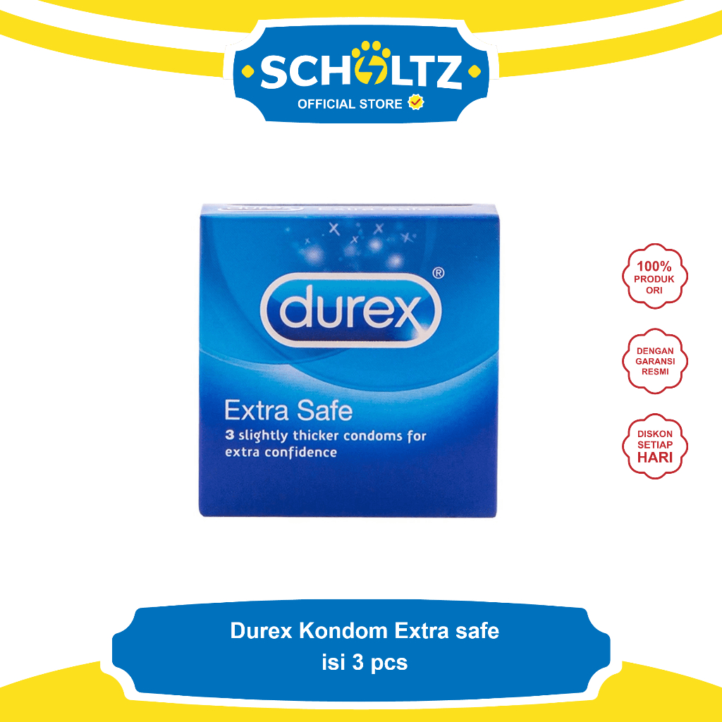 Jual Durex Kondom Extra safe isi 3 pcs | Shopee Indonesia