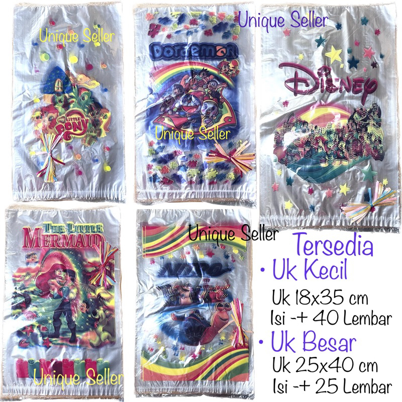 Jual Plastik PP Ulang Tahun Snack Jajan Kecil & Besar / Plastik Jajan ...
