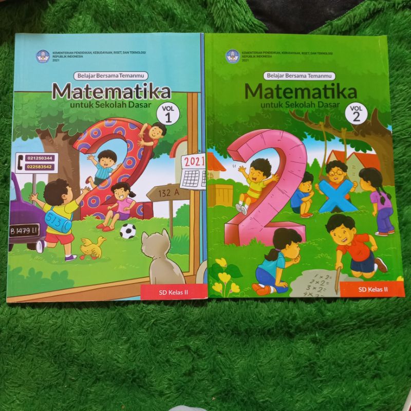 Jual ORIGINAL BUKU MATEMATIKA KELAS 2 SD VOL 1 2 KURIKULUM MERDEKA | Shopee Indonesia
