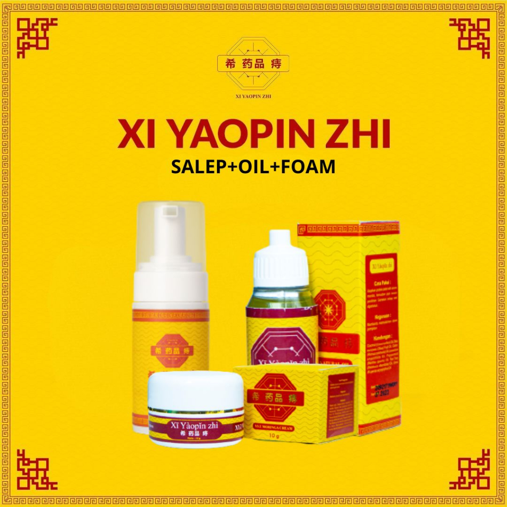 Jual XI YAOPIN ZHI Paket Salep Oil dan Foam Obat Benjolan Wasir ...