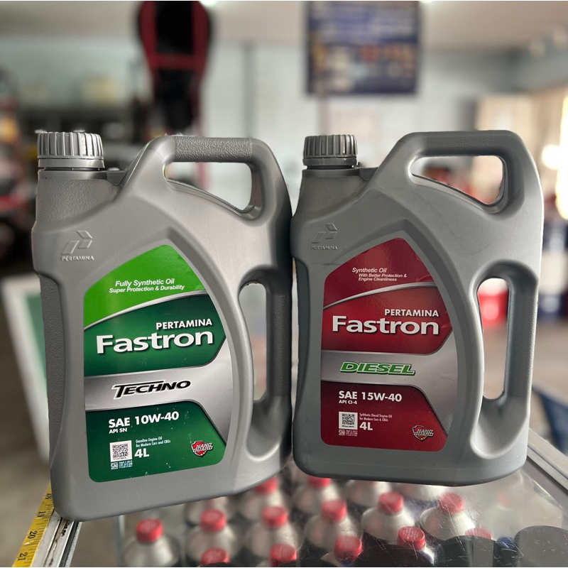 Jual Oli Pertamina Fastron Techno 10w40 / Fastron Diesel 15w40 (4L) | Shopee Indonesia