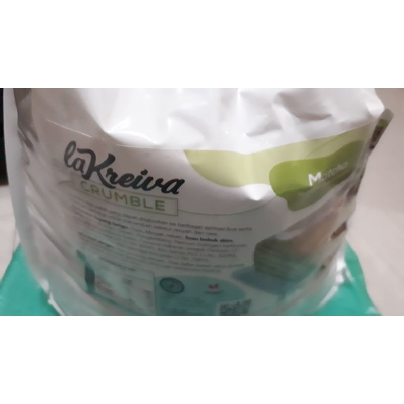 Jual crumble La'Kreiva extra fine varian matcha kemasan repek 1kg ...