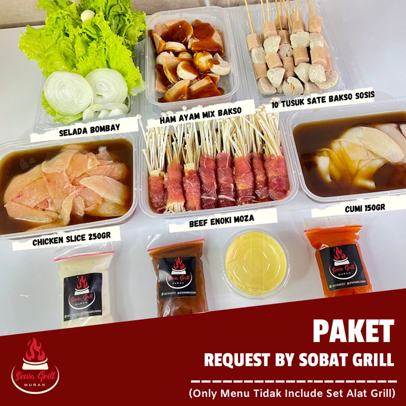 Jual PAKET SPESIAL AYAM + CUMI + BEEF ENOKI MOZA (PAKET BBQ || PAKET ...