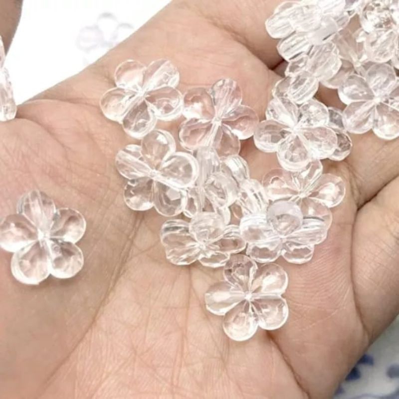 Jual Manik Bunga Daisy Clear / Manik Bunga Sakura Clear | Shopee Indonesia