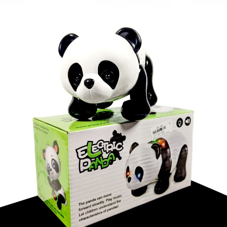 Jual Mainan Panda Bisa Jalan Lampu Suara Batre - Figure Hewan Baterai ...