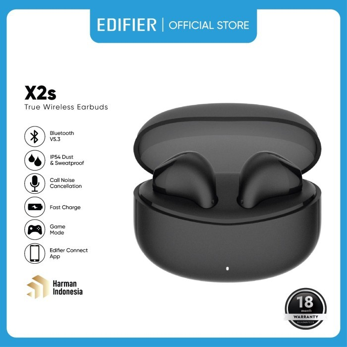 Jual EDIFIER TWS X2S True Wireless Earbuds IP54 with Call Noise ...