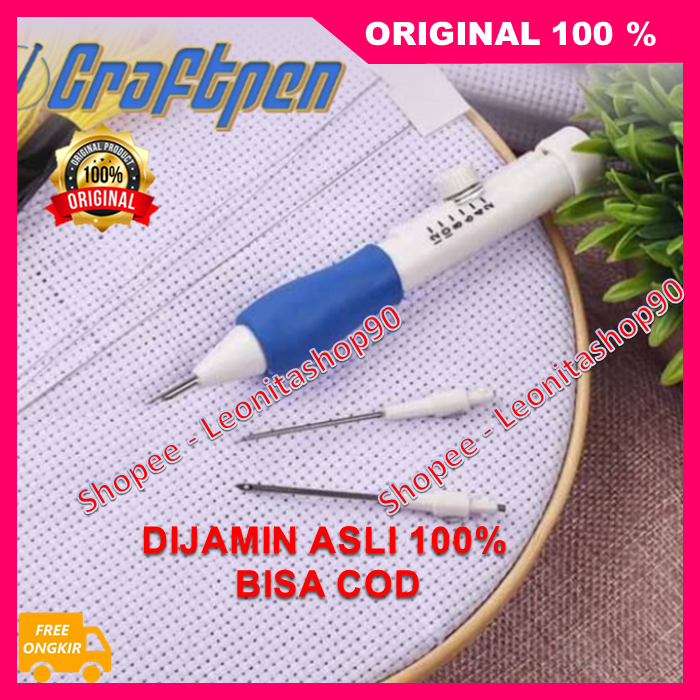 Jual Craftpen Embroldery Pokes Needle Punch Alat Sulam Bordir Manual ...