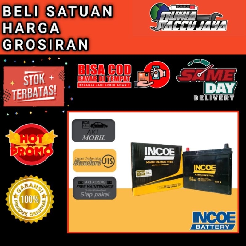 Jual AKI mobil kering INCOE mf ORI Astra NS60 46b24R 45ah Avanza , Veloz , Hilux , Rush ...