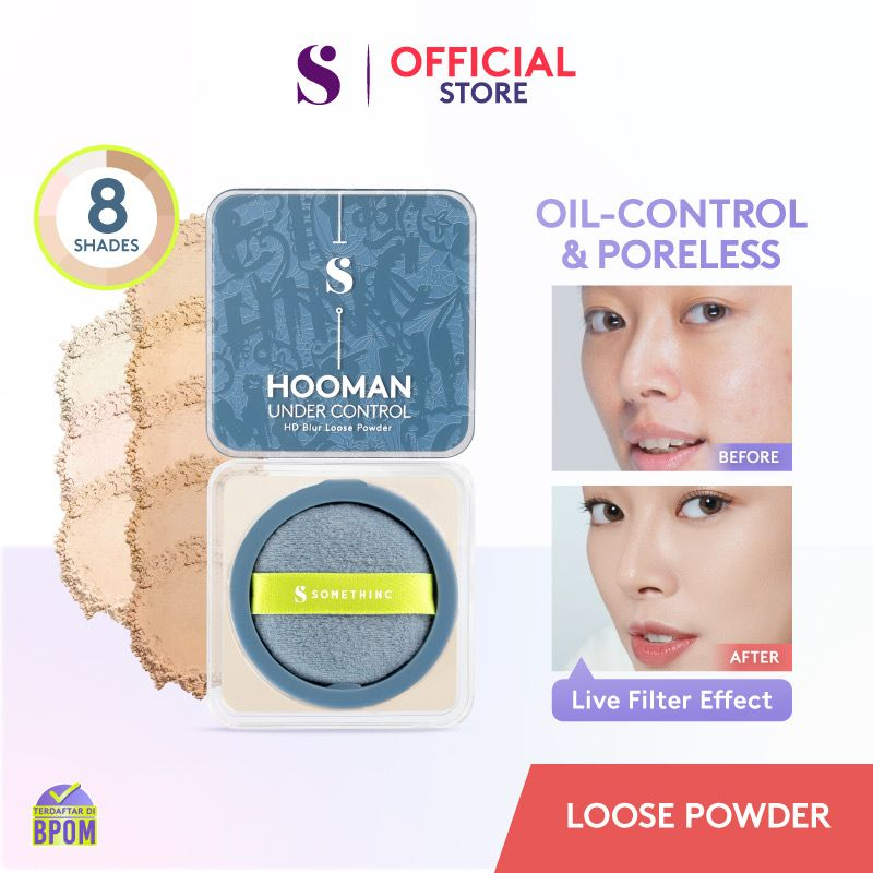 Jual BPOM SOMETHINC Hooman Under Control HD Blur Loose Powder - Bedak ...