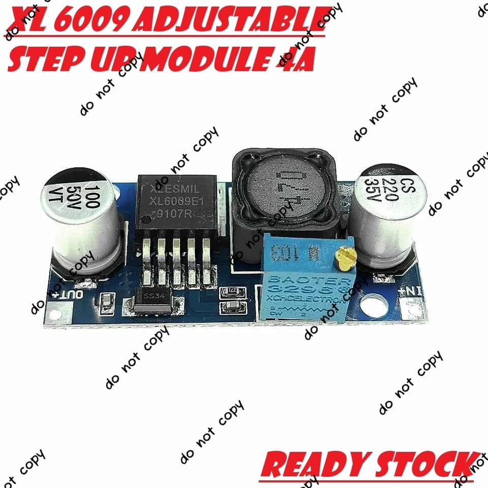 Jual XL6009 Step Up Only DC-DC 4A Adjustable Modul DC XL-6009 | Shopee ...