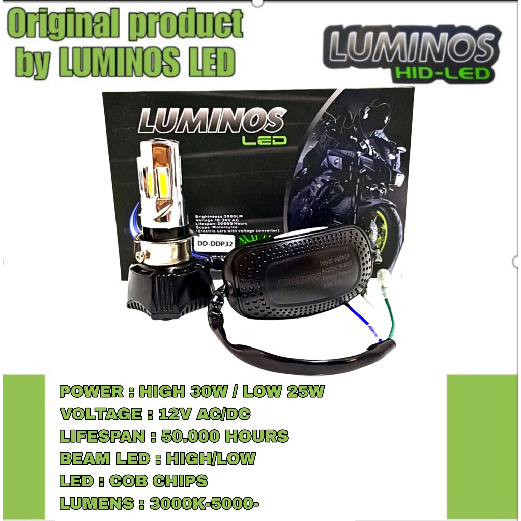Jual LAMPU LED LUMINOS ORIGINAL 6 SISI LAMPU DEPAN LED AC / DC MOTOR ...