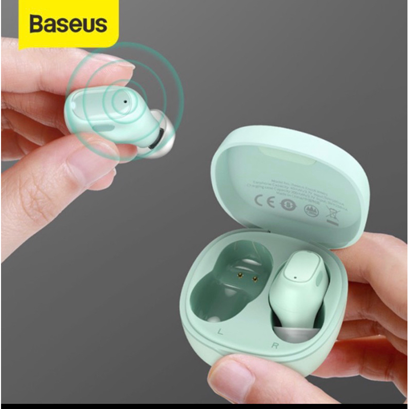 Jual BASEUS TRUE WIRELESS BLUETOOTH EARPHONE MIN | Shopee Indonesia