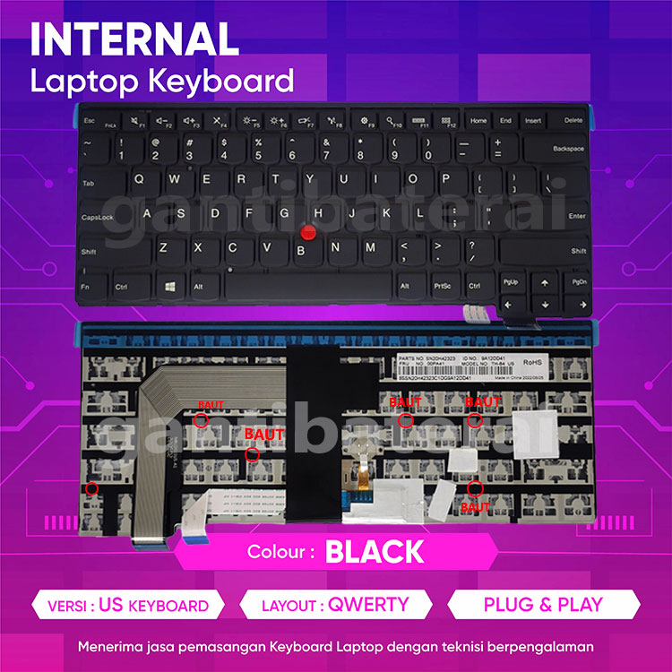 Jual Keyboard Len Thinkpad T460 T460S Pointer | Shopee Indonesia