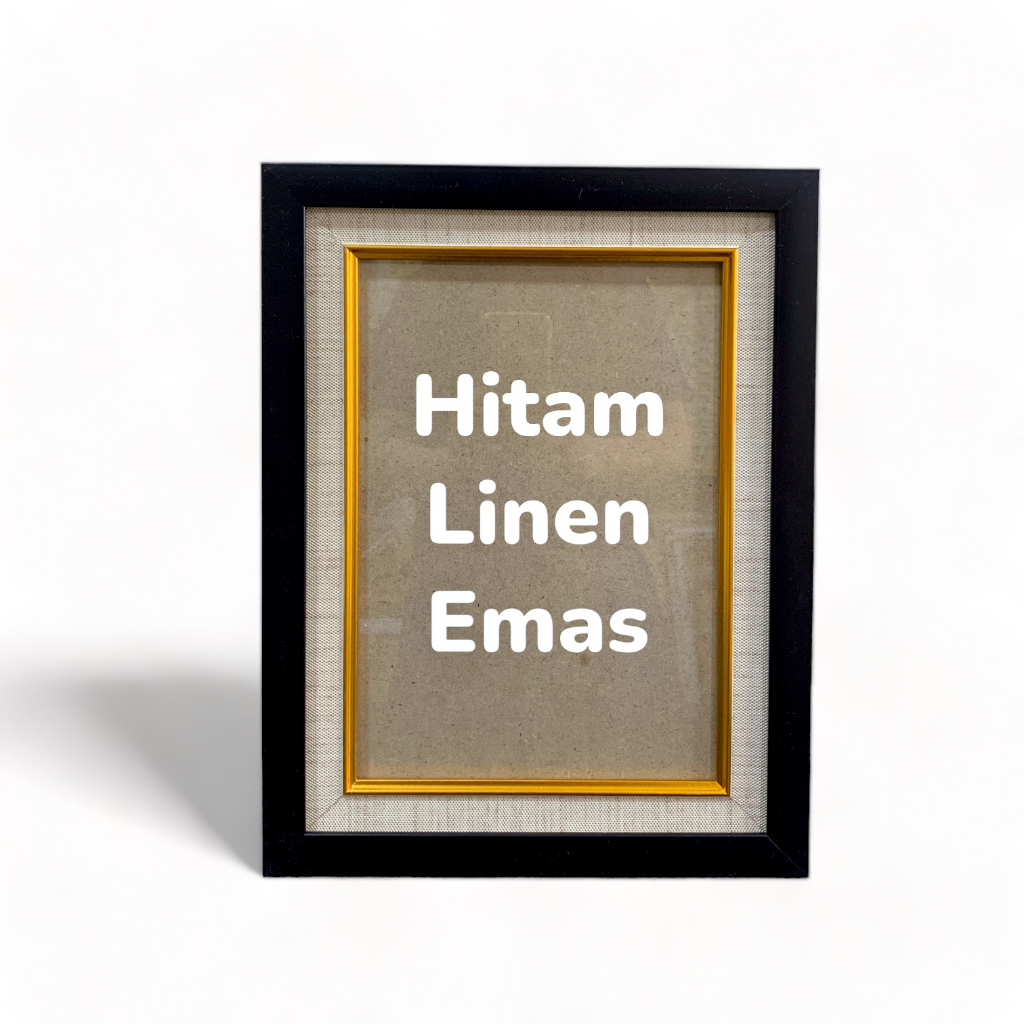 Jual FRAME A4 21x30CM DOUBLE LINEN /BINGKAI A4 DENGAN KACA HIASAN ...