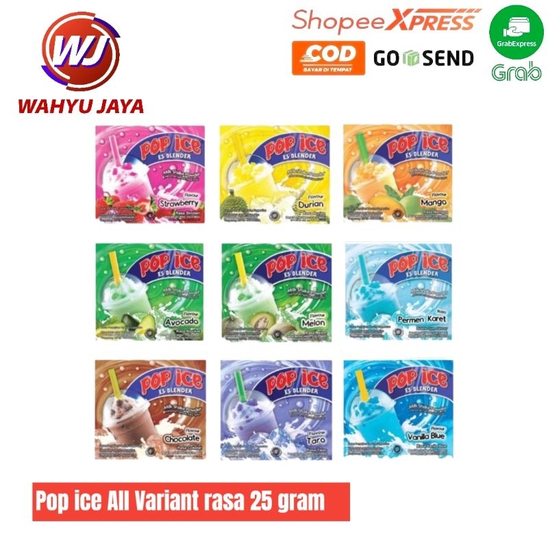 Jual Pop Ice Sachet aneka Variant rasa 25gram isi 5 sachet | Shopee ...