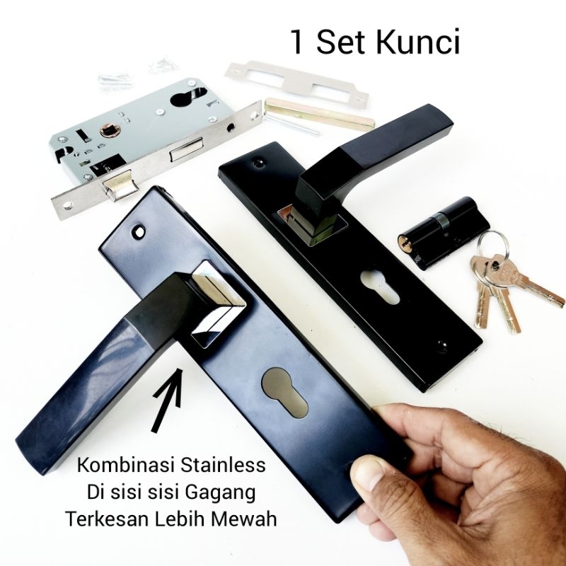 Jual Kunci pintu rumah Besar & Tanggung | Handle pintu rumah 1set kunci ...