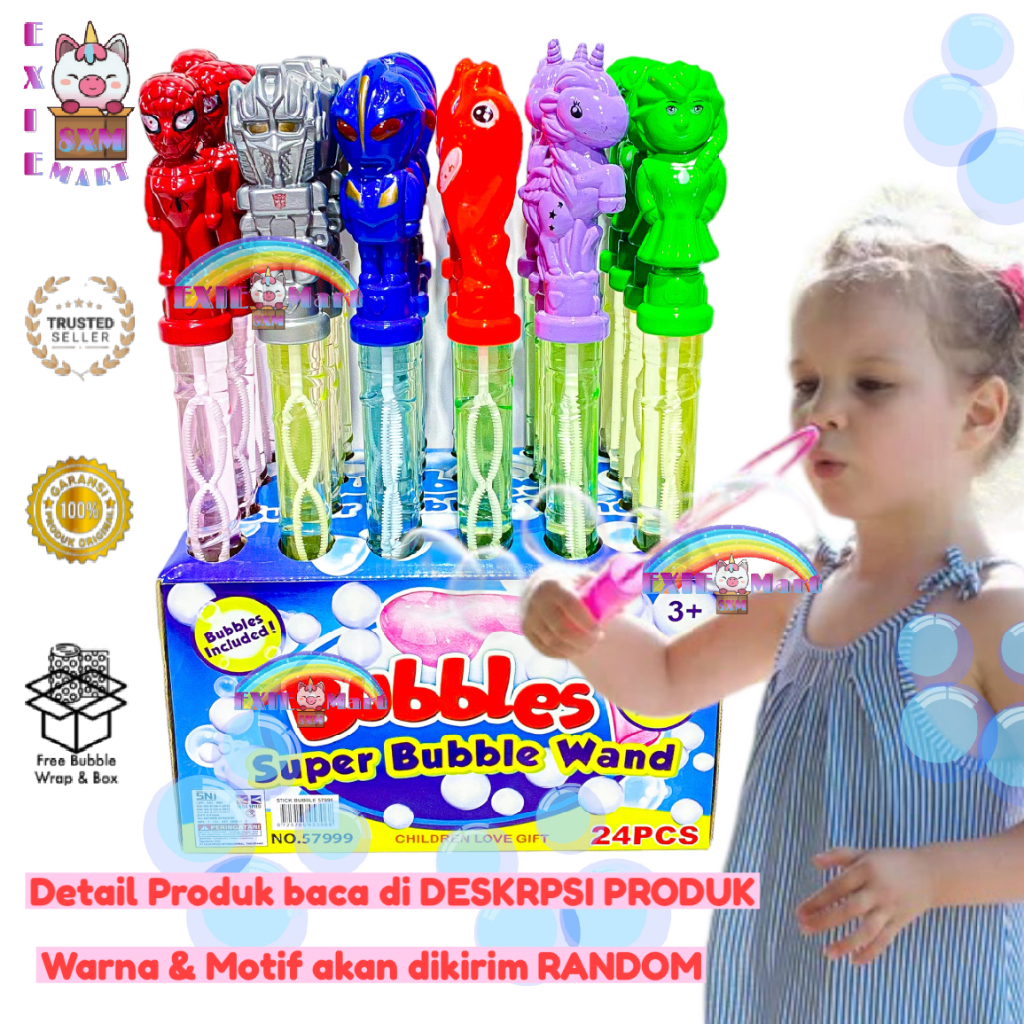 Jual MAINAN ANAK BUBBLE STIK KARAKTER 36CM - BUBBLE TIUP BATANG ...