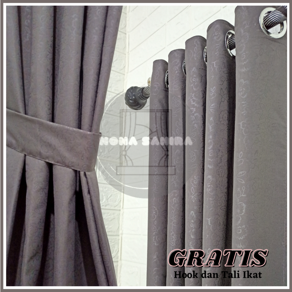 Jual GORDEN EMBOSS GORDENG POLOS GORDYN JENDELA HORDENG PINTU MINIMALIS ...