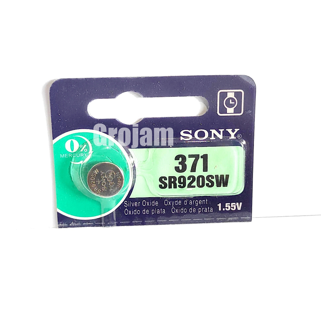 Jual Baterai Sony 371 SR920SW SR920 920SW 920 Murata 371 920 Maxel 371 ...