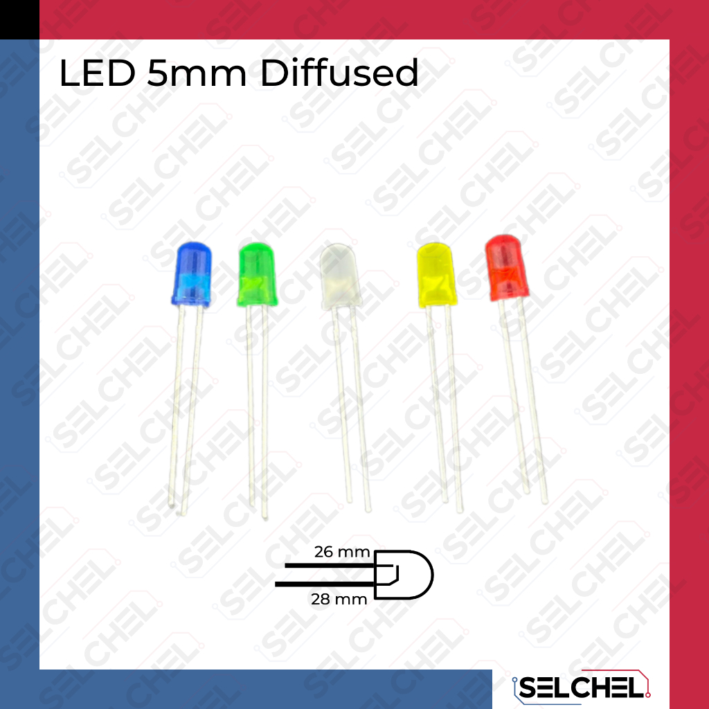 Jual Led 5mm 5 mm diffused berbagai macam warna | Shopee Indonesia