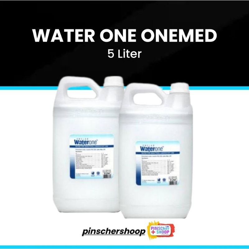 Jual WaterOne 5 Liter Purified Water Onemed / Galon | Shopee Indonesia