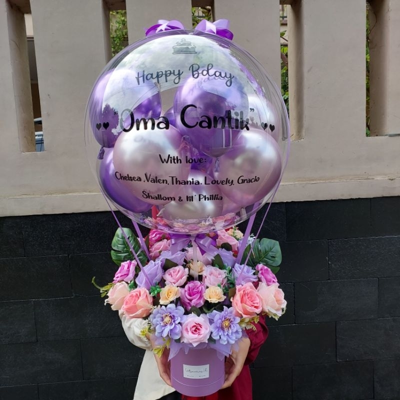 Jual Buket Balon Large Bunga Artificial | Shopee Indonesia