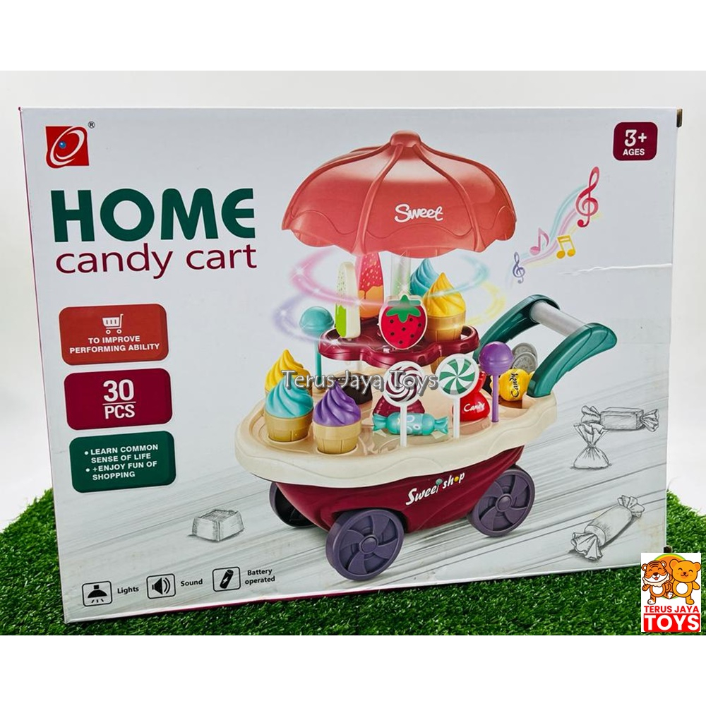 Jual Mainan Gerobak Es Krim Musik dan Lampu ice cream cart | Shopee ...