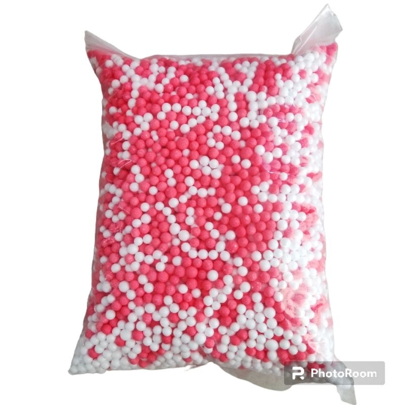 Jual Butiran Styrofoam gabus Warna Warni termurah isi 5 gelas Aqua ...