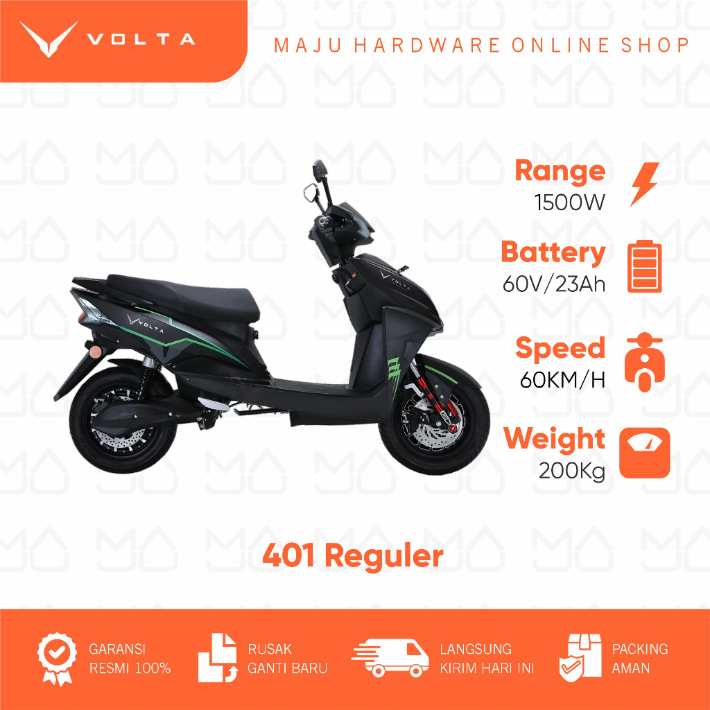 Jual Motor Listrik Volta 401 Reguler 1500watt Garansi Resmi | Shopee ...
