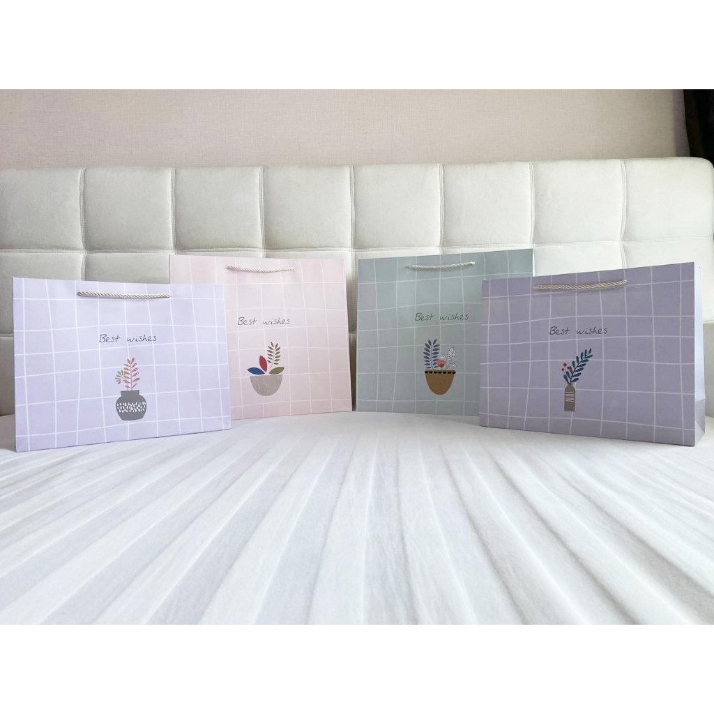 Jual Paper Bag Horizontal Plants Best Wishes / Tas Kado / Shopping bag ...