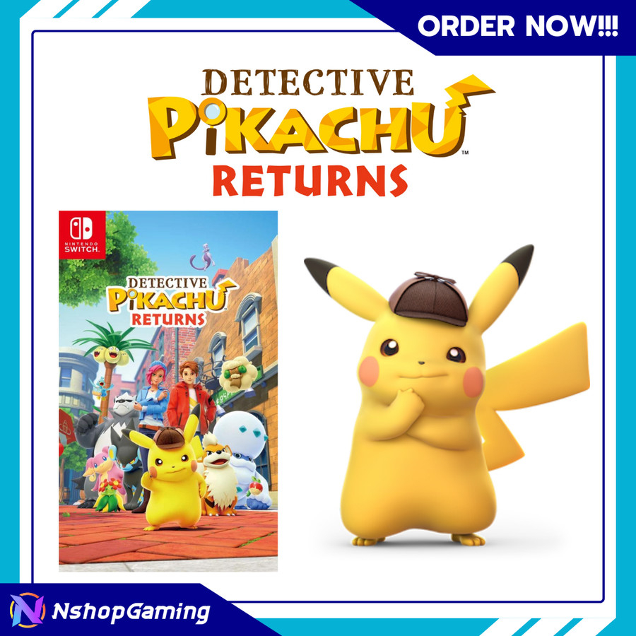 Jual Detective Pikachu Return Nintendo Switch/Kaset Nintendo Switch | Shopee Indonesia